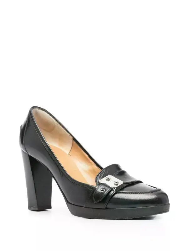 Hermès 2000s 90mm Leather Pumps