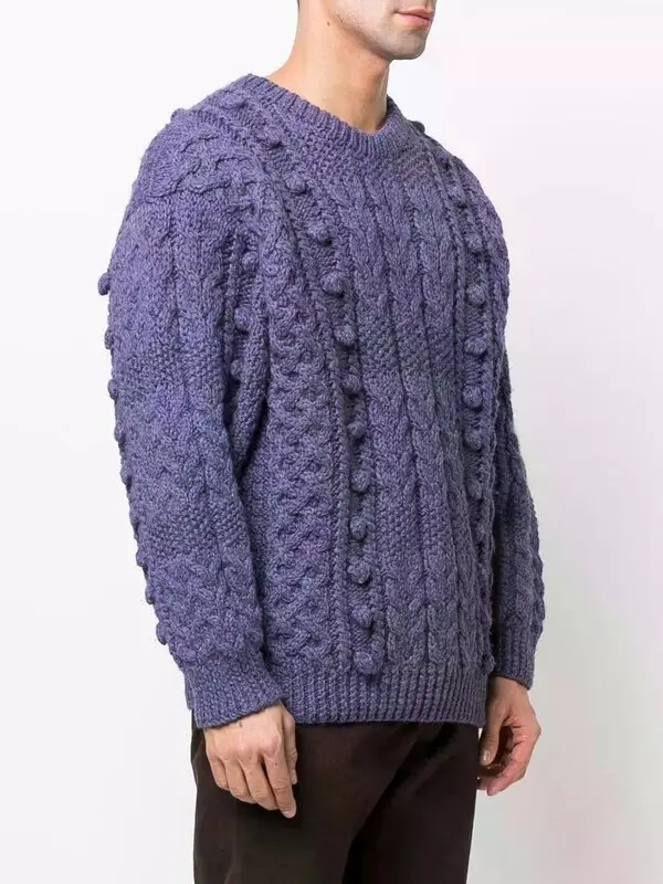 Issey Miyake 1980s Chunky Cable-knit Jumper