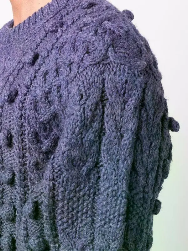 Issey Miyake 1980s Chunky Cable-knit Jumper