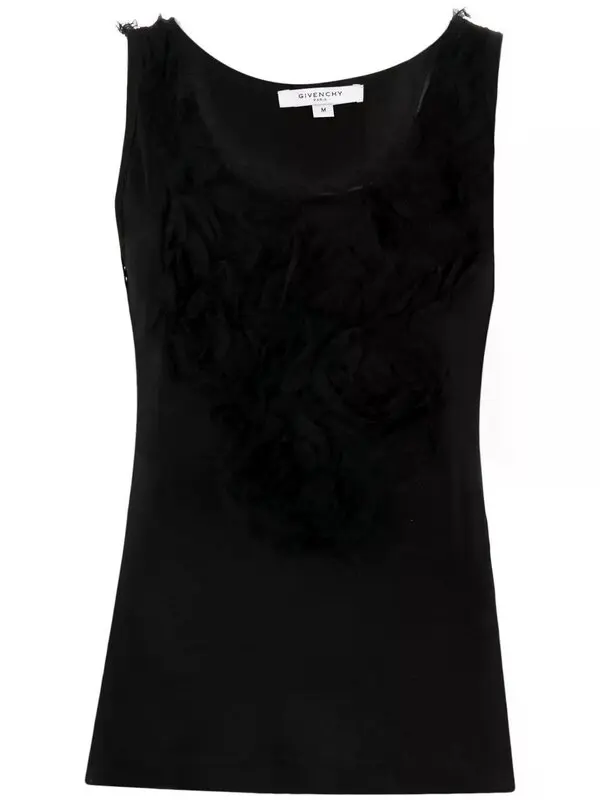Givenchy 2000s Ruffled-detail Tank Top