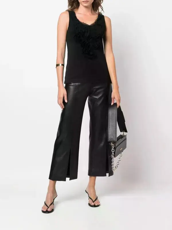Givenchy 2000s Ruffled-detail Tank Top
