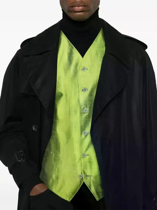 ROMEO GIGLI 1990s Striped Silk Vest