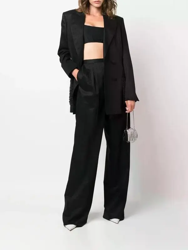 Gianfranco Ferre 1990s Metallic-threading Double-breasted Suit