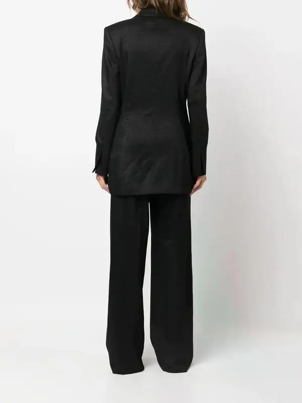 Gianfranco Ferre 1990s Metallic-threading Double-breasted Suit