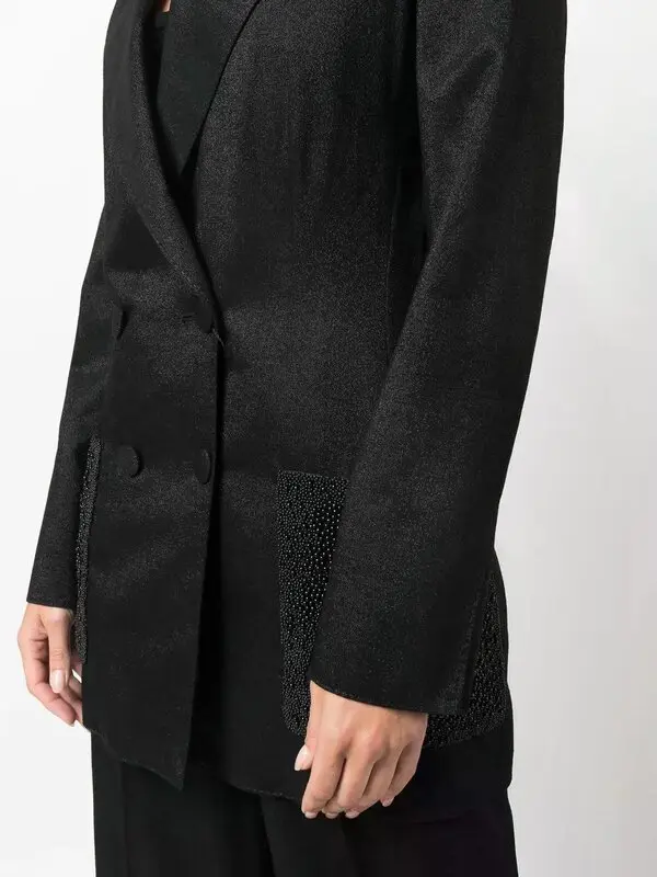 Gianfranco Ferre 1990s Metallic-threading Double-breasted Suit