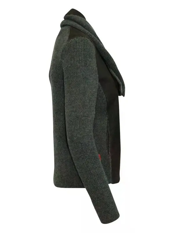 Prada Leather-panel Wool Sweater