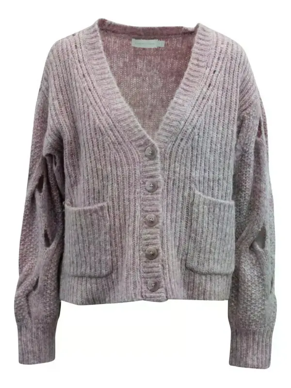 Simkhai Cable-knit Pocket Cardigan