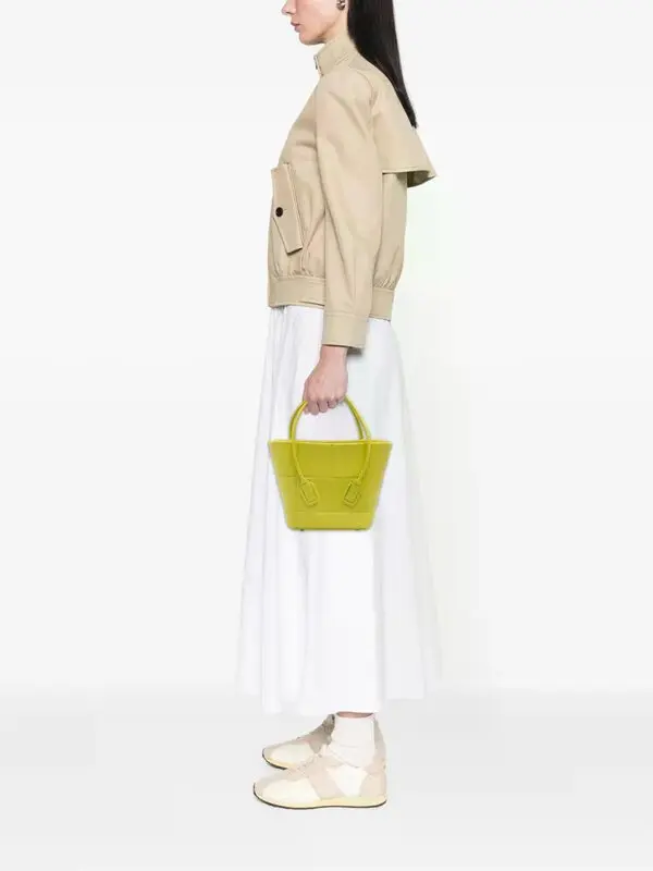 Bottega Veneta Mini Arco Shopping Bag - Green - 25% Off | Editorialist