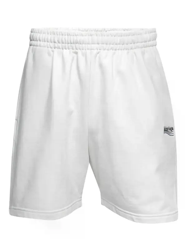 Balenciaga Cotton Shorts - White