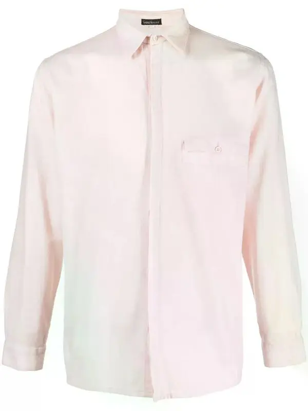 Versace 1970s Cutaway Collar Shirt