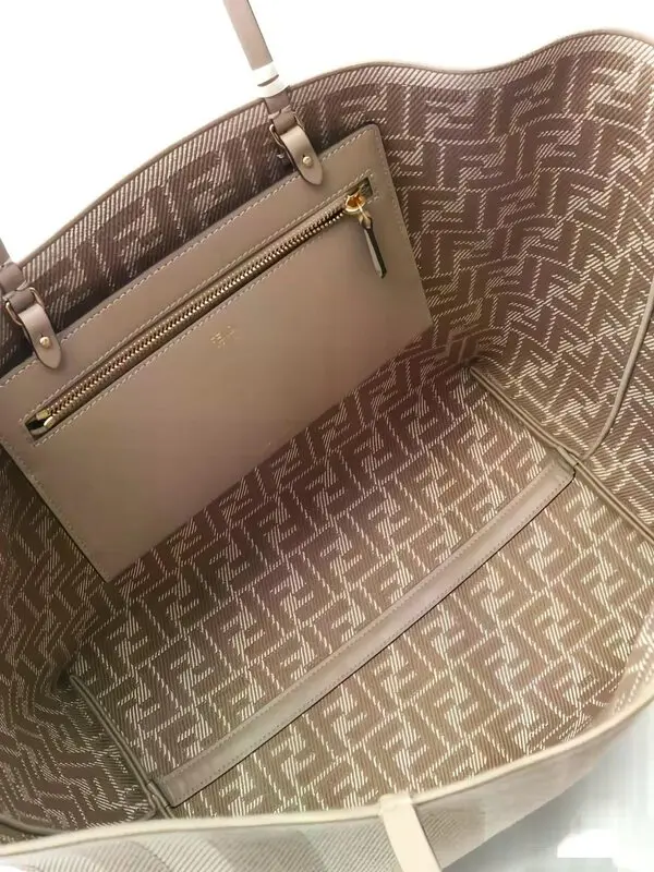 Fendi Striped Tote Bag