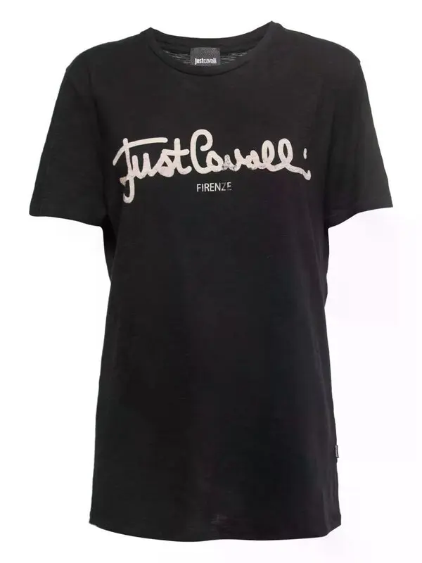 Just Cavalli Logo-print T-shirt - Black