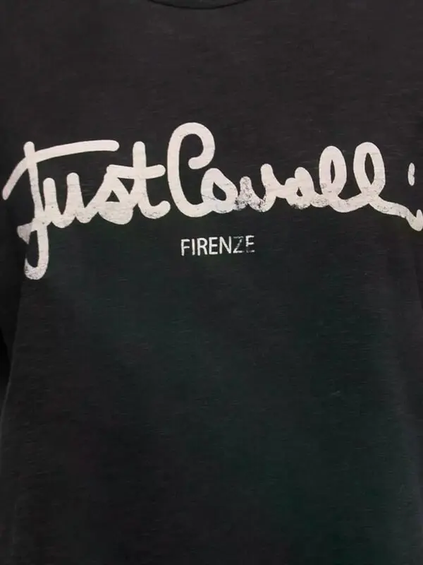 Just Cavalli Logo-print T-shirt - Black