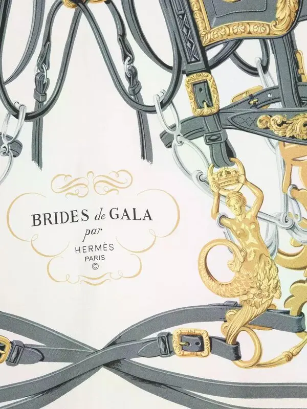Hermès 1980s Pre-owned Brides De Gala Silk Scarf - Red