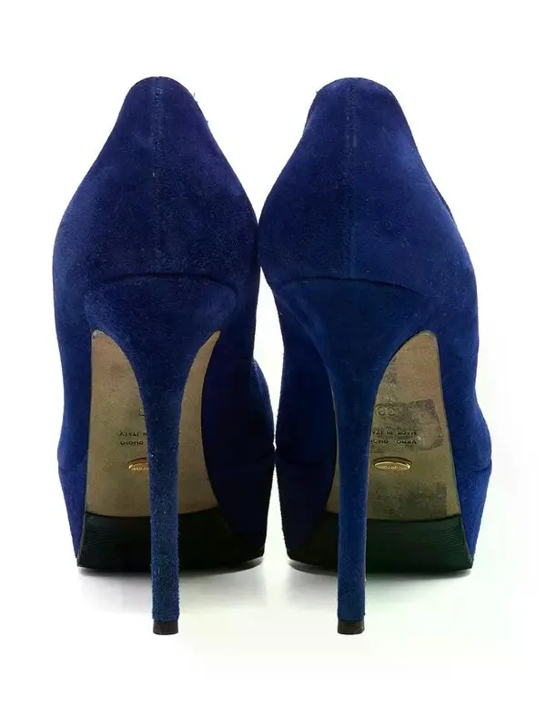 SERGIO ROSSI Platform Suede Pumps