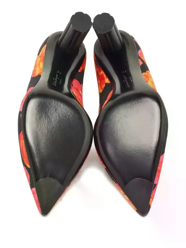 FERRAGAMO Badia Floral-print Pumps