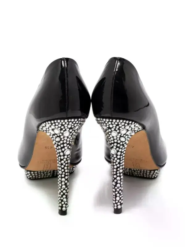 GINA 110mm Rhinestone-embellished Platform Pumps