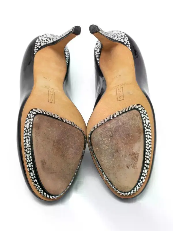 GINA 110mm Rhinestone-embellished Platform Pumps