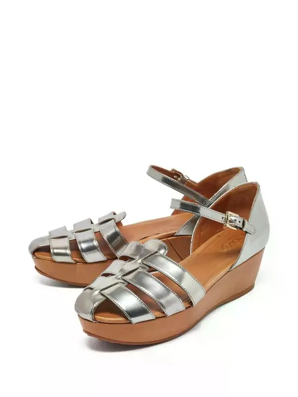 TOD'S 60mm Metallic Platform Sandals