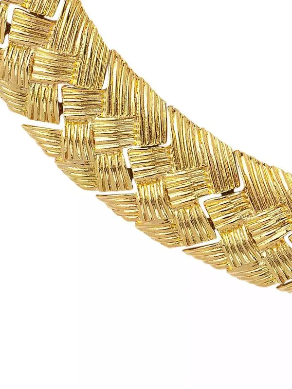 SUSAN CAPLAN 1980s Napier Interwoven Choker Necklace