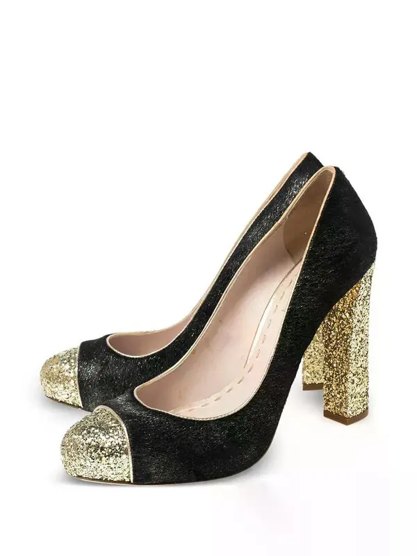 Miu Miu 115mm Glitter-detailed Pumps