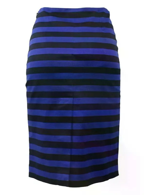 Prada Striped Midi Skirt