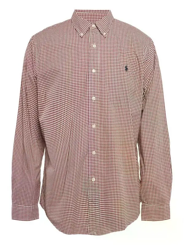 Polo Ralph Lauren Gingham-check Long-sleeve Shirt - Red