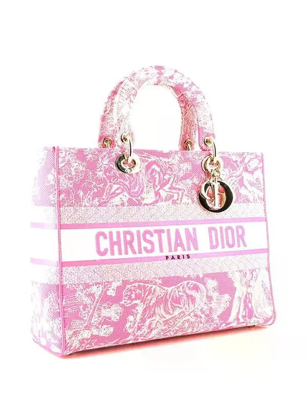 Dior Lady D-lite Tote Bag - Pink