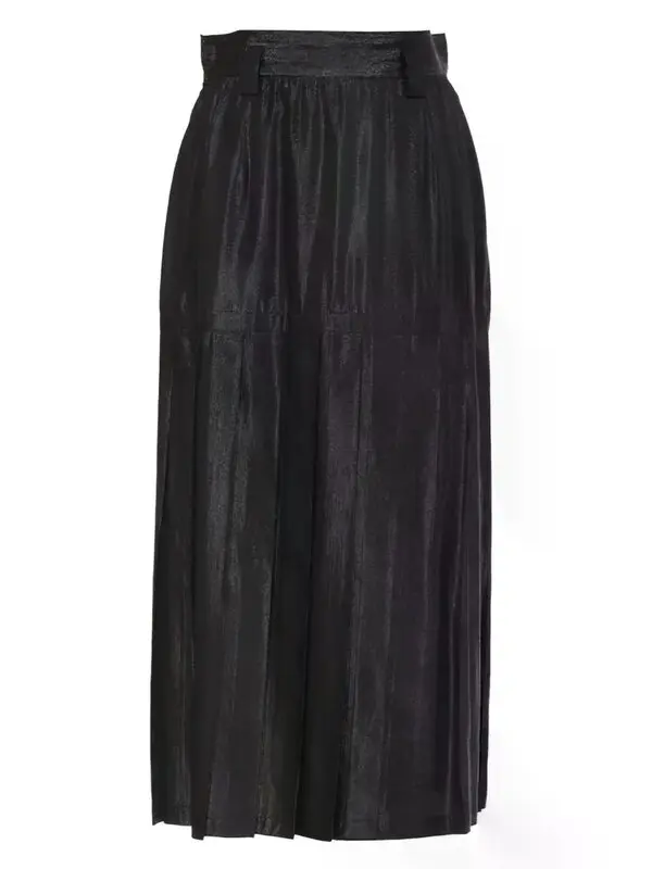 Versace 1980s Silk Midi Skirt