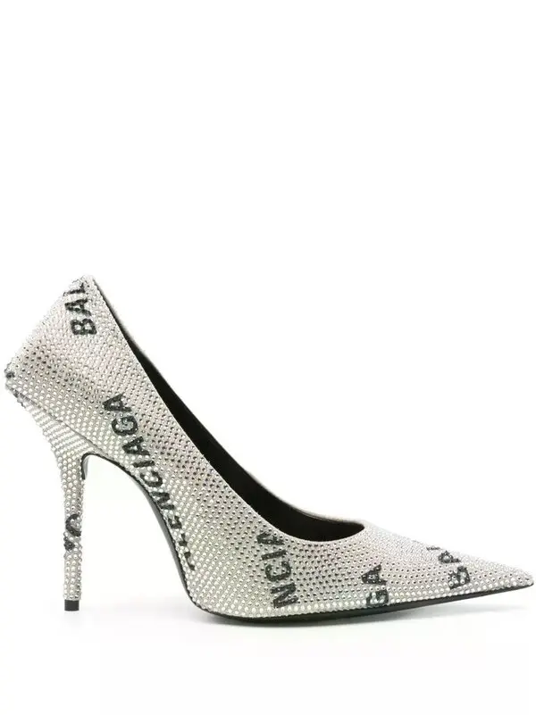 Balenciaga 110mm Square Knife Pumps - Neutrals