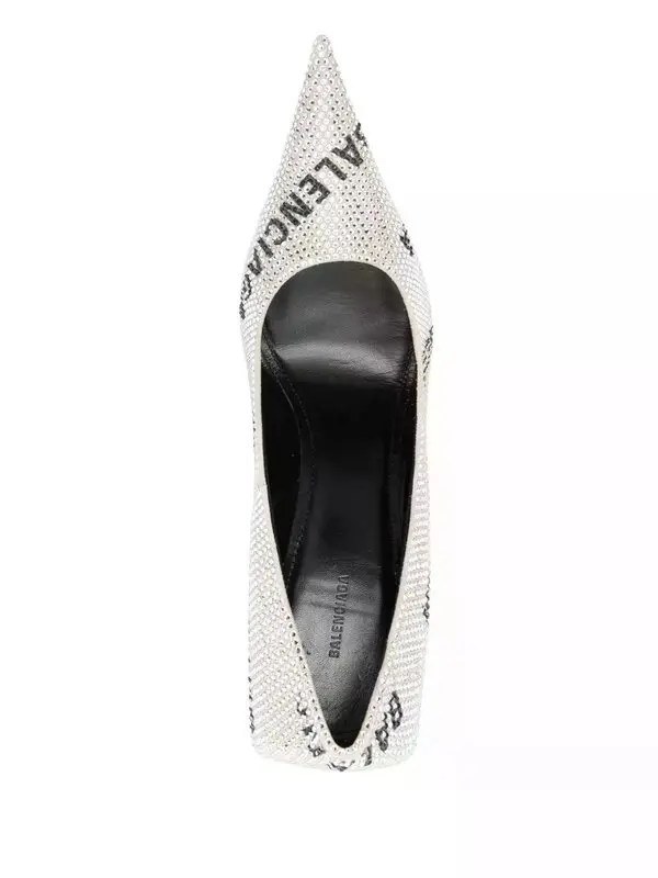 Balenciaga 110mm Square Knife Pumps - Neutrals