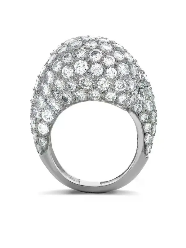 PRAGNELL Contemporary Platinum Bypass Diamond Ring