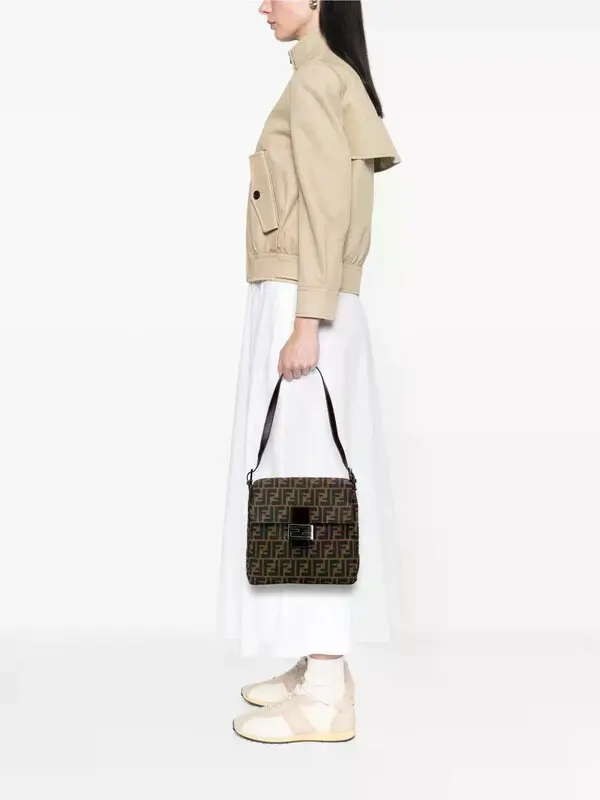 Fendi 20th Century Zucca Canvas Shoulder Bag - Brown
