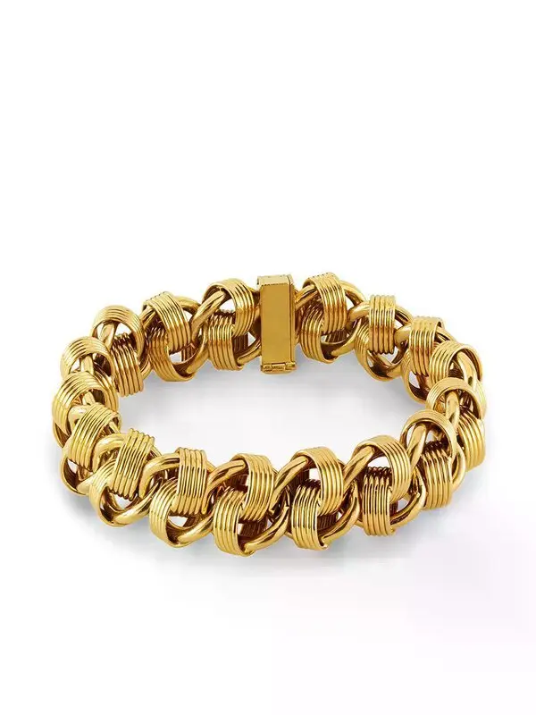 PRAGNELL 18kt Yellow Fancy Link Bracelet - Gold