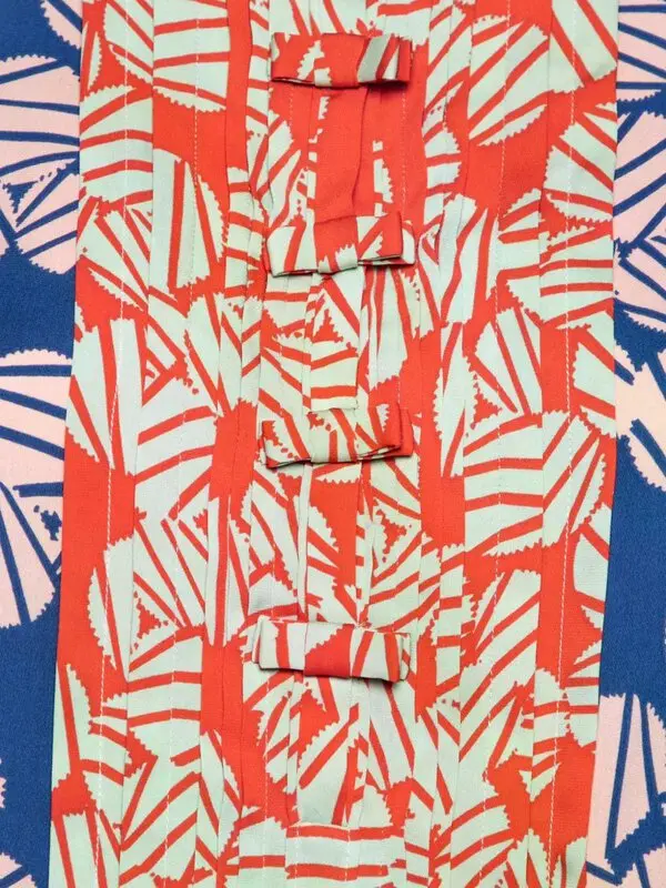 Diane Von Furstenberg Vintage Abstract-print Blouse