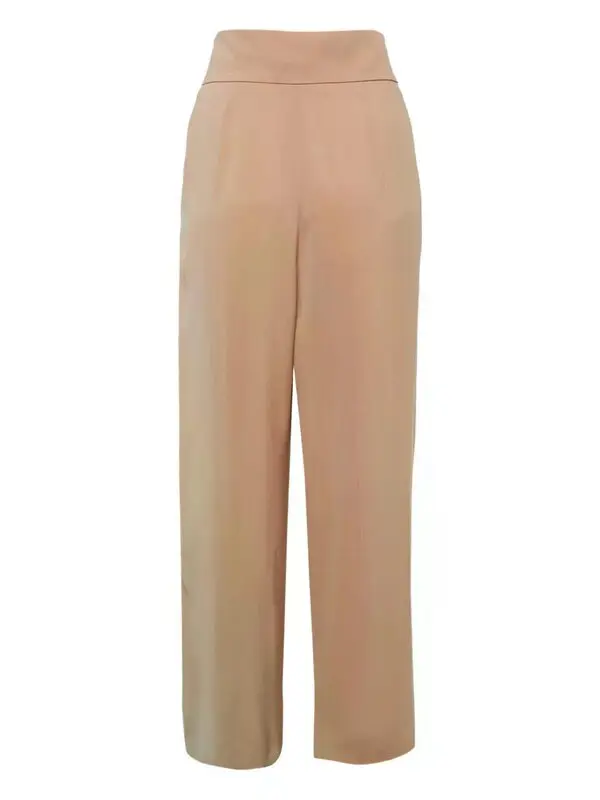 Max Mara Crease-effect Straight Leg Trousers