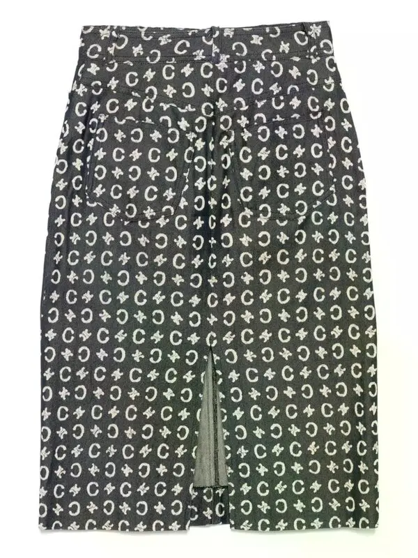 Celine 1999-2000s Macadam Denim Skirt