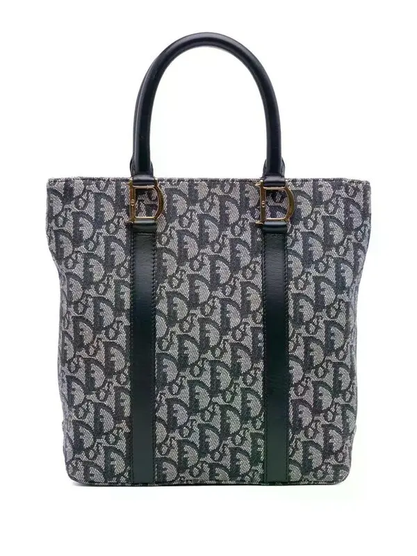 Dior Diorissimo Trotter Canvas Tote Bag - Blue