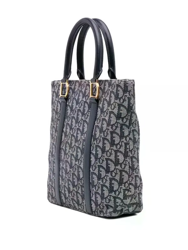 Dior Diorissimo Trotter Canvas Tote Bag - Blue