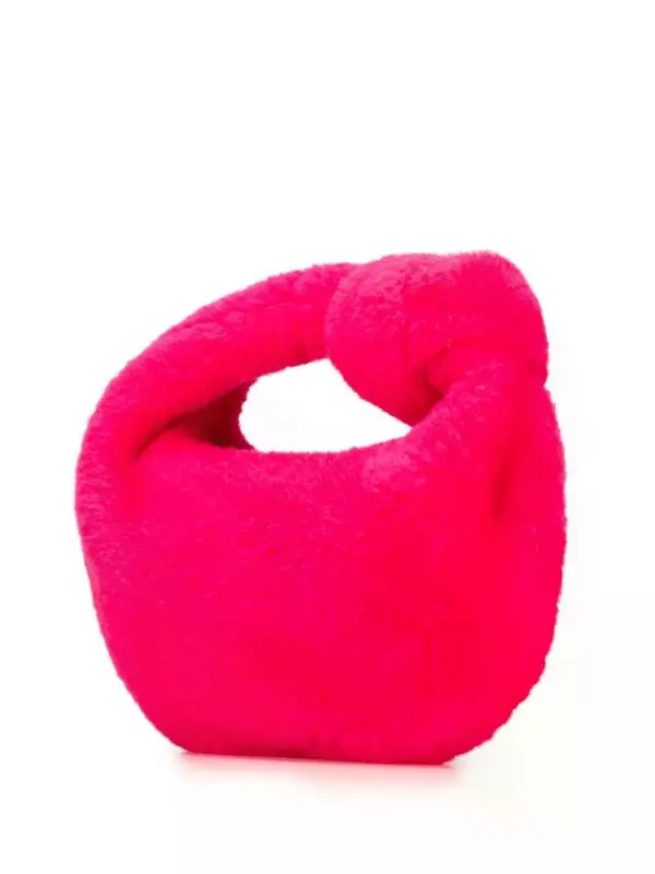 Bottega Veneta Mini Shearling Jodie Hobo Bag - Pink