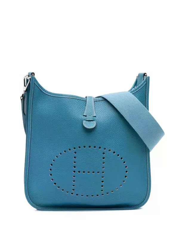Hermès 2006 Clemence Evelyne I 29 Crossbody Bag - Blue