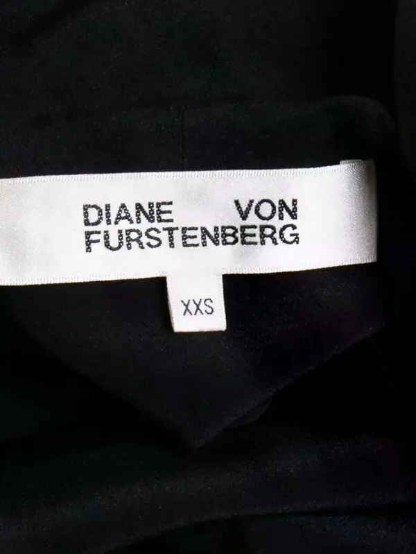 Diane Von Furstenberg Vintage Bow Neckline Silk Dress