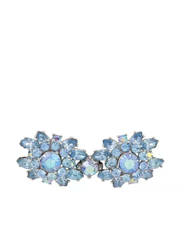 SUSAN CAPLAN 1950s Rhodium-plated Crystal Embellished Bracelet