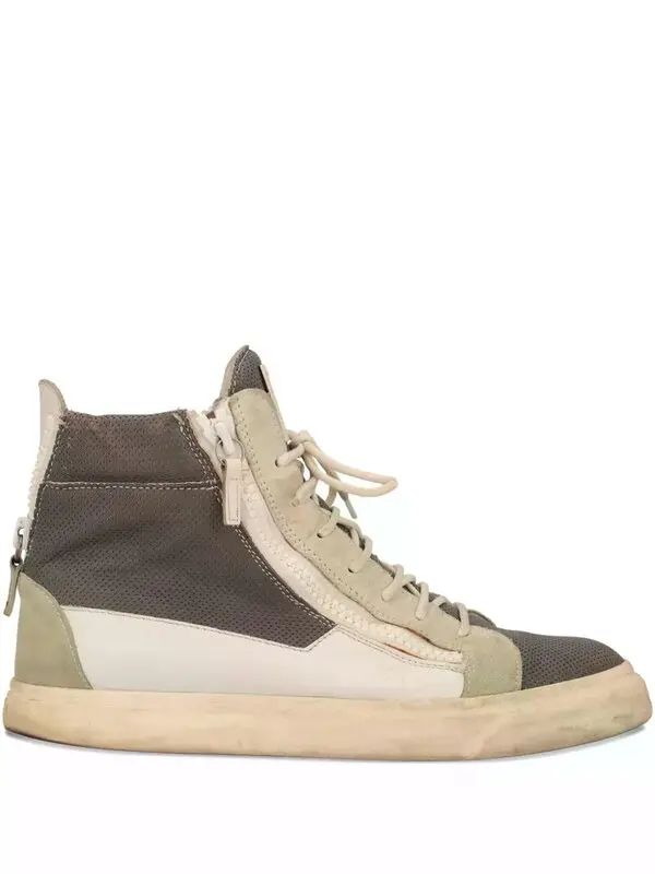 GIUSEPPE ZANOTTI Leather High-top Sneakers