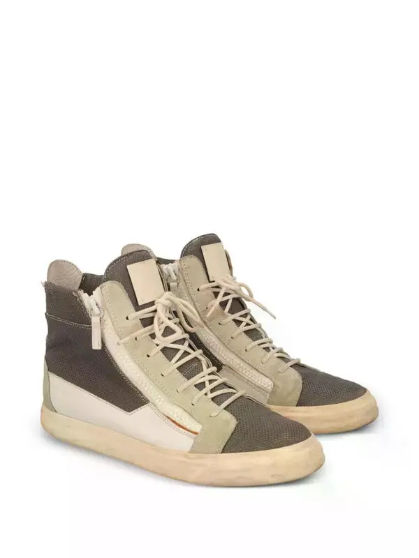 GIUSEPPE ZANOTTI Leather High-top Sneakers