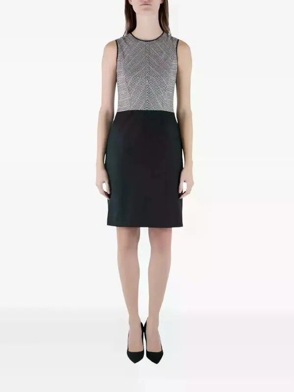 Derek Lam 10 Crosby Houndstooth Sleeveless Mini Dress