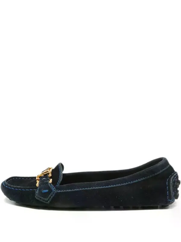 LOUIS VUITTON Oxford Suede Loafers