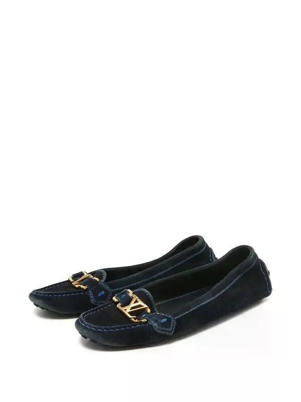 LOUIS VUITTON Oxford Suede Loafers
