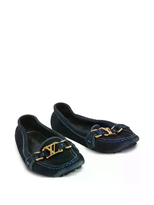 LOUIS VUITTON Oxford Suede Loafers