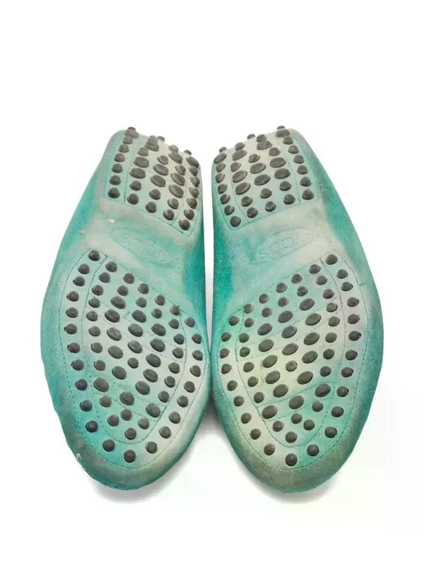 TOD'S Suede Loafers - Green